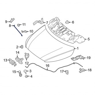 Mercedes Metris Replacement Hood Hardware — CARiD.com