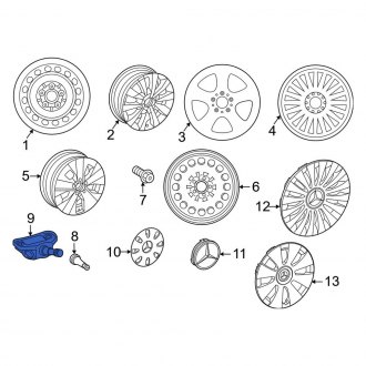 Mercedes Metris OEM Wheels & Tires | Lug Nuts, TPMS Sensors — CARiD.com