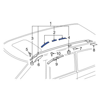 Mercedes Metris OEM Roofs & Parts | Panels, Drip Rails — CARiD.com