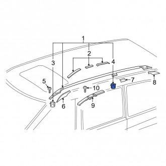 Mercedes Metris OEM Roofs & Parts | Panels, Drip Rails — CARiD.com