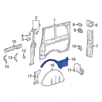 Mercedes Metris Inner Fenders | Wells, Liners, Shields — CARiD.com