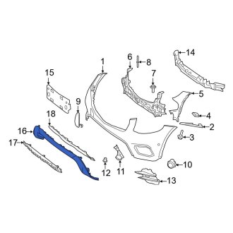 Mercedes GLC Class OEM Bumpers | Genuine Front & Rear Bumpers — CARiD.com