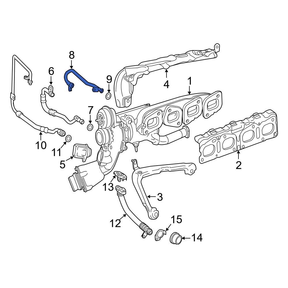Mercedes-Benz OE 2742031000 - Turbocharger Coolant Line