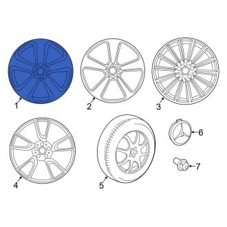 Mercedes EQS OEM Wheels & Tires | Lug Nuts, TPMS Sensors — CARiD.com