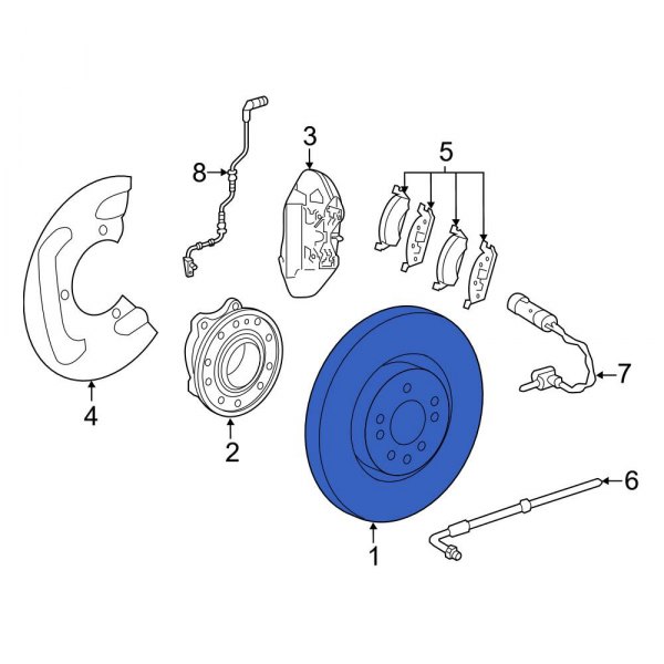 Mercedes-Benz OE 0004212312 - Front Disc Brake Rotor