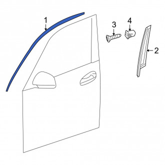 Mercedes GLC Class Door Moldings | Side, Edge, Belt – CARiD.com