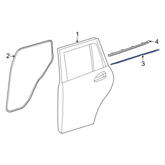 Mercedes GLC Class Door Moldings | Side, Edge, Belt – CARiD.com