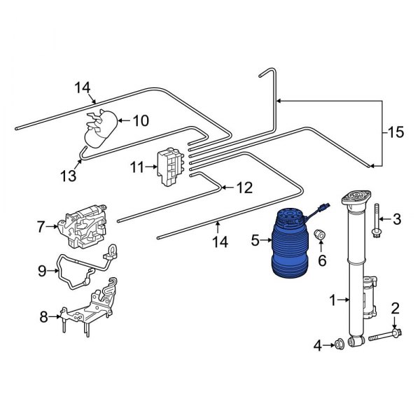 Mercedes-Benz OE 2533200601 - Front Right Suspension Strut