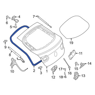 Mercedes GLC Class Trunk & Tailgate Seals — CARID.com