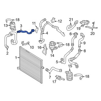 Mercedes GLC Class Replacement Intercooler Hoses — CARiD.com