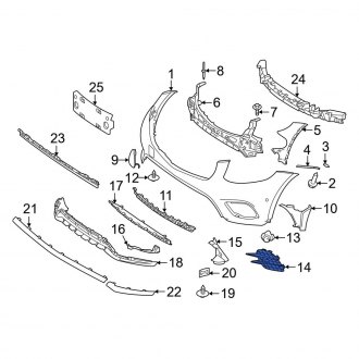 Mercedes GLC Class OEM Grilles | Factory Billet & Mesh Grilles — CARiD.com