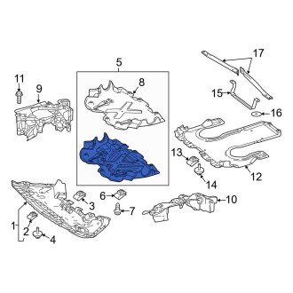 Mercedes S Class Underbody Covers | Splash Shields — CARiD.com