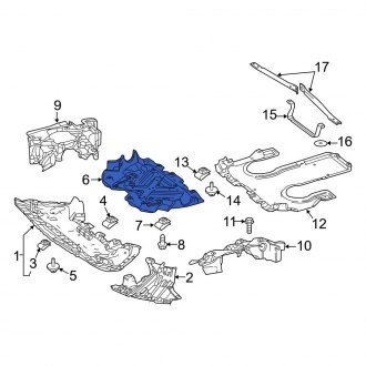 Mercedes S Class Underbody Covers | Splash Shields — CARiD.com