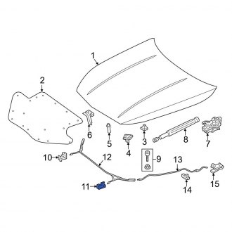 Mercedes SLC Class Hood Release Cables & Handles — CARiD.com