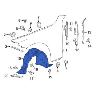 Mercedes S Class Inner Fenders | Wells, Liners, Shields — CARiD.com