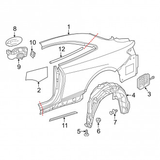 2021 Mercedes S Class Replacement Quarter Panels — CARiD.com