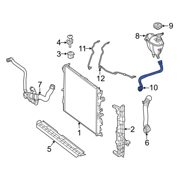 Mercedes-Benz OE 2225015591 - Engine Coolant Overflow Hose