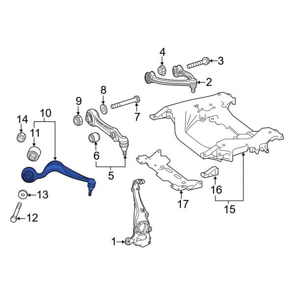 Mercedes-Benz OE 2223501302 - Rear Left Lateral Arm