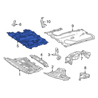 Mercedes S Class Underbody Covers | Splash Shields — CARiD.com