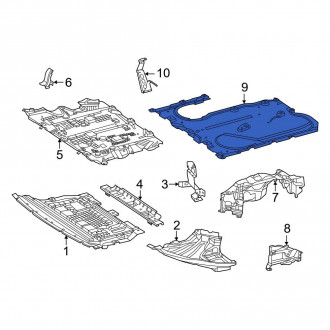 Mercedes S Class Underbody Covers | Splash Shields — CARiD.com
