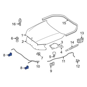 Mercedes AMG GT Hood Locks & Hood Latches — CARiD.com
