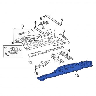 Mercedes S Class Underbody Covers | Splash Shields — CARiD.com