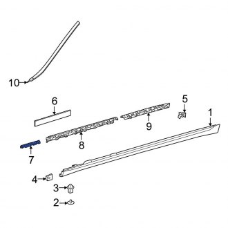 Mercedes S Class Replacement Rocker Panel Moldings — CARiD.com