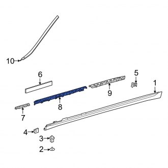 Mercedes Rocker Panel Moldings | Aluminum, Black, Chrome — CARiD.com