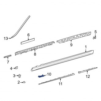 Mercedes S Class Replacement Rocker Panel Moldings — CARiD.com