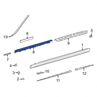 Mercedes Rocker Panel Moldings | Aluminum, Black, Chrome — CARiD.com
