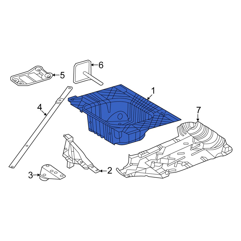 Mercedes-Benz OE 22369459009F08 - Rear Spare Tire Compartment