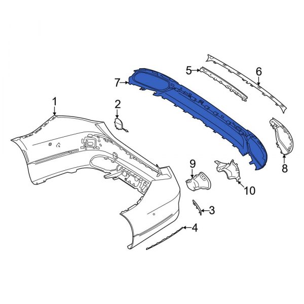 Mercedes-Benz OE 22388556009999 - Rear Valance Panel