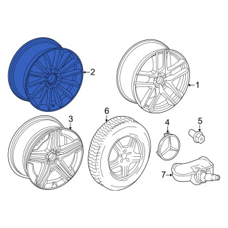 Mercedes-Benz OE™ Wheel Center Caps - CARiD.com