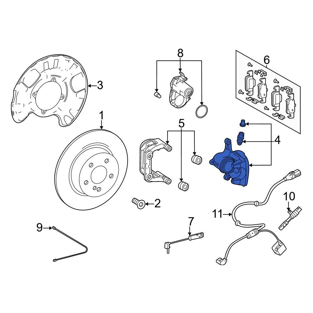 Mercedes-Benz OE 4634212200 - Front Right Disc Brake Caliper