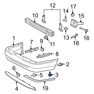 Mercury Grand Marquis Bumper Brackets & Hardware - Front, Rear | CARiD
