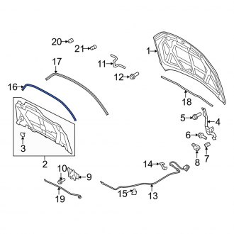 Mercury Milan Hood Weatherstripping Seals | CARiD
