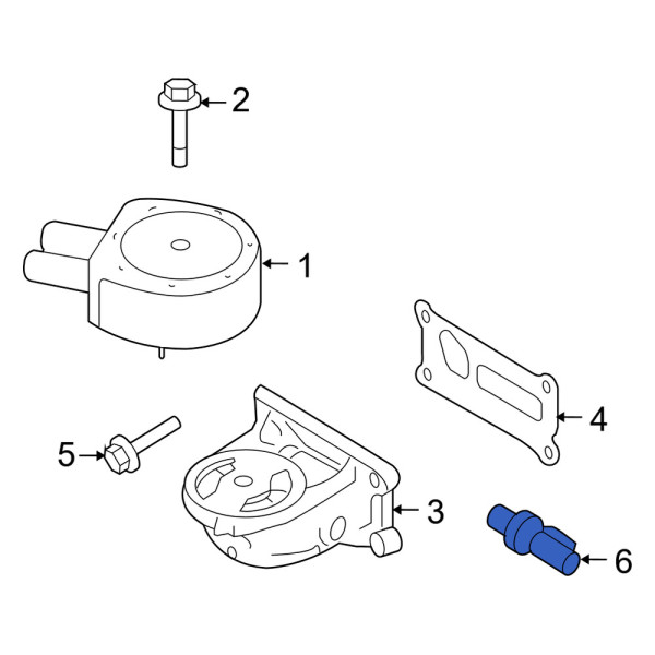Mercury OE BE8Z9278A - Engine Oil Pressure Switch