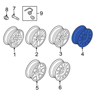 Mercury Mariner Replacement Factory Wheels & Rims - CARiD.com