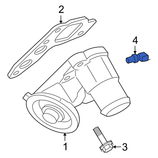 Mercury OE GC3Z9278B - Engine Oil Pressure Switch