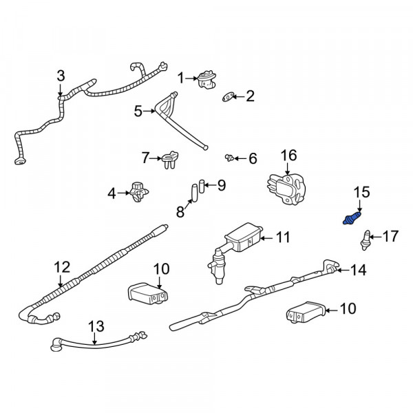 Mercury OE XL3Z9F472AA - Front Oxygen Sensor