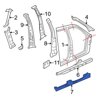 Mercury Mountaineer Replacement Rocker Panels – CARiD.com