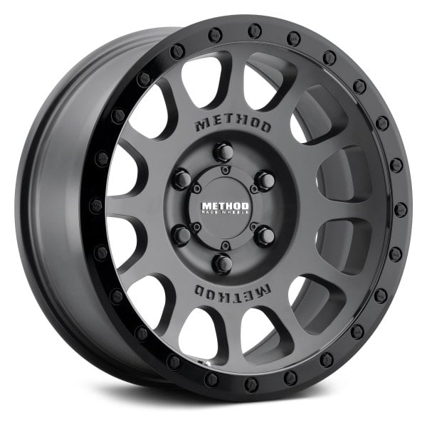 METHOD RACE® 305 NV Wheels - Matte Black with Gloss Black Ring Rims ...