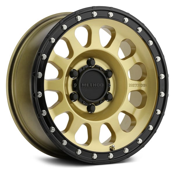 METHOD RACE® 315 Wheels - Gold with Matte Black Lip Rims