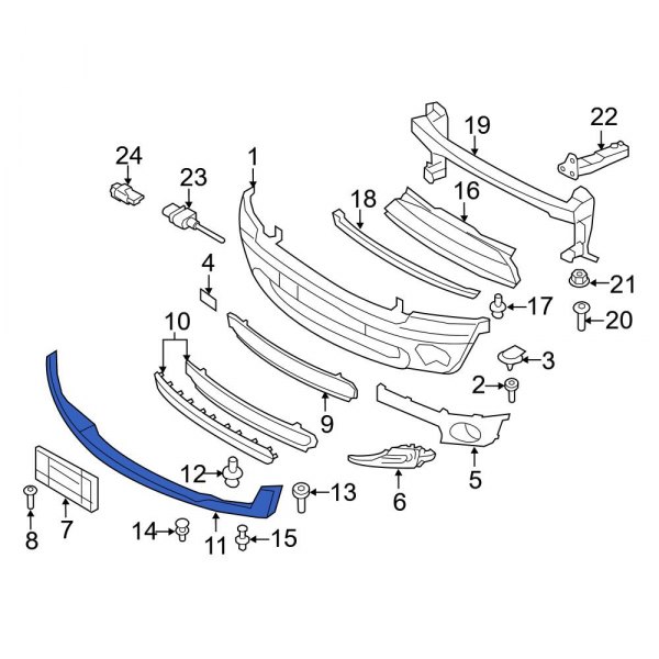 Mini OE 51112756495 - Front Spoiler