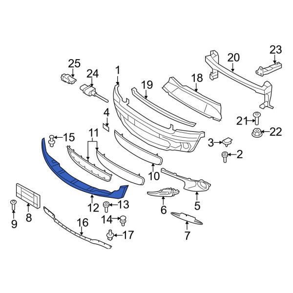 Mini OE 51112756497 - Front Spoiler