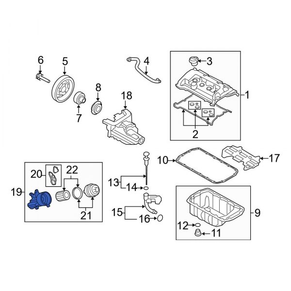 Mini OE 11428643762 - Engine Oil Filter Housing