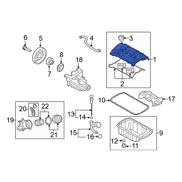 Mini OE 11127646554 - Engine Valve Cover