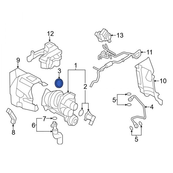 Mini OE 18307589503 - Turbocharger Gasket