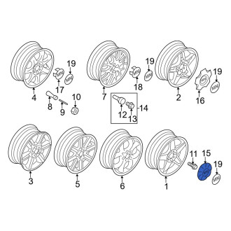 Mini OEM Wheel Center Caps | Emblems, Logos, Trim Rings — CARiD.com