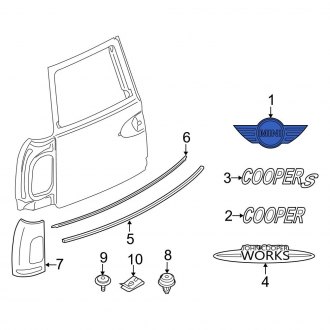 Mini OE™ Emblems & Logos - CARiD.com